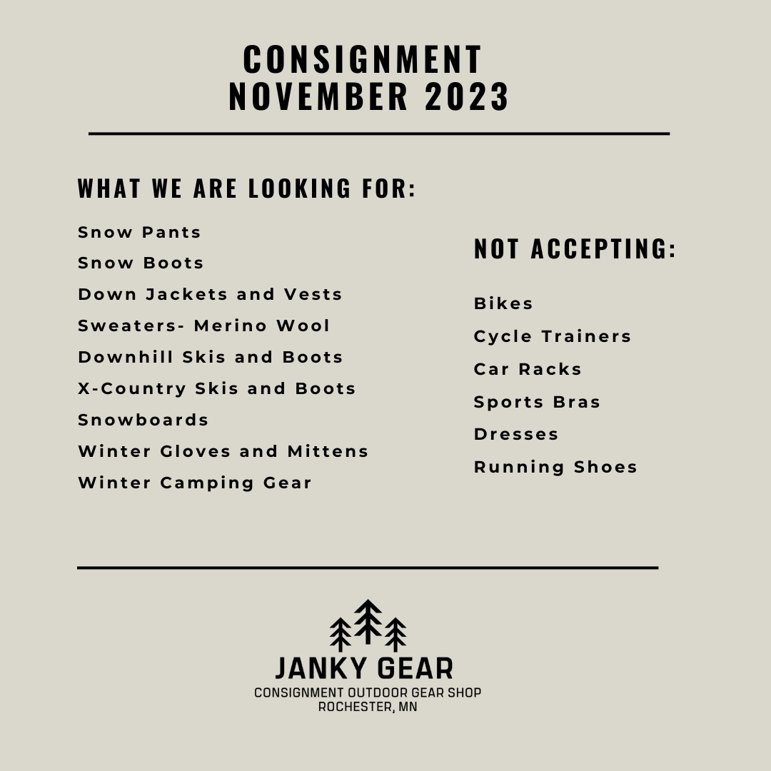 November Consignment Update – Janky Gear